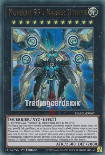 Yu-Gi-Oh! Numéro 93 : Kaiser Utopie : UR MAMA-FR067 | eBay