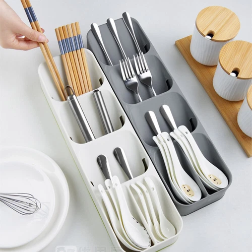 Cutlery Organiser Spoon Tray Insert Utensil Divider Organizer Kitchen ...