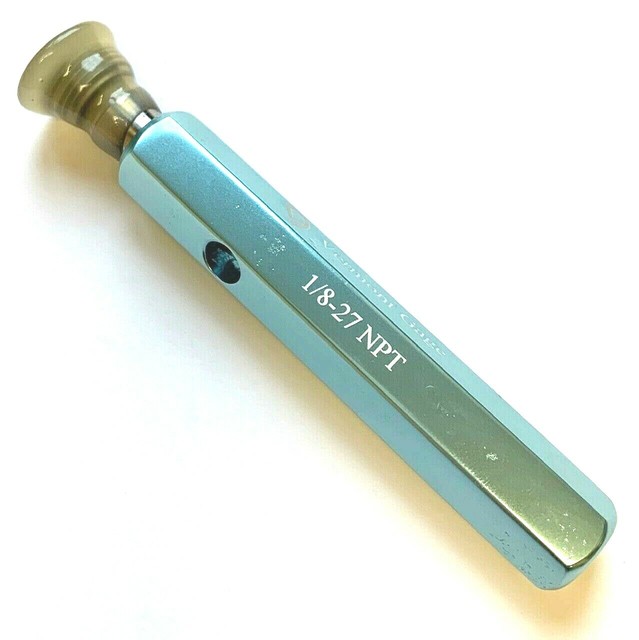 Vermont Gage 1/8-27 NPT Basic L-1 Plug Pipe Thread Gage Handle Size 2 ...