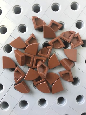 Lego Brown 1/4 Circle Tile 1x1 Smooth Finishing Tile Floor Corner New ...