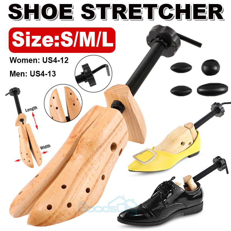 Wooden Boot Stretcher Adjustable Shoe Shaper Widener Expander Men Women ...