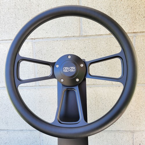 14" Black Billet Steering Wheel Vinyl Wrap + Licensed SS SuperSport ...