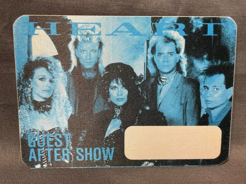 Heart 1985 Tour Cloth Guest After Show Backstage Pass NEW pop arena ...