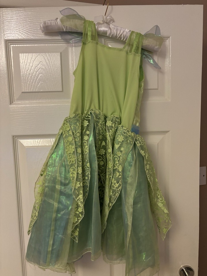 Genuine Disney Tinkerbell Dress And Light Up Wings Age 7-8 Years | eBay UK