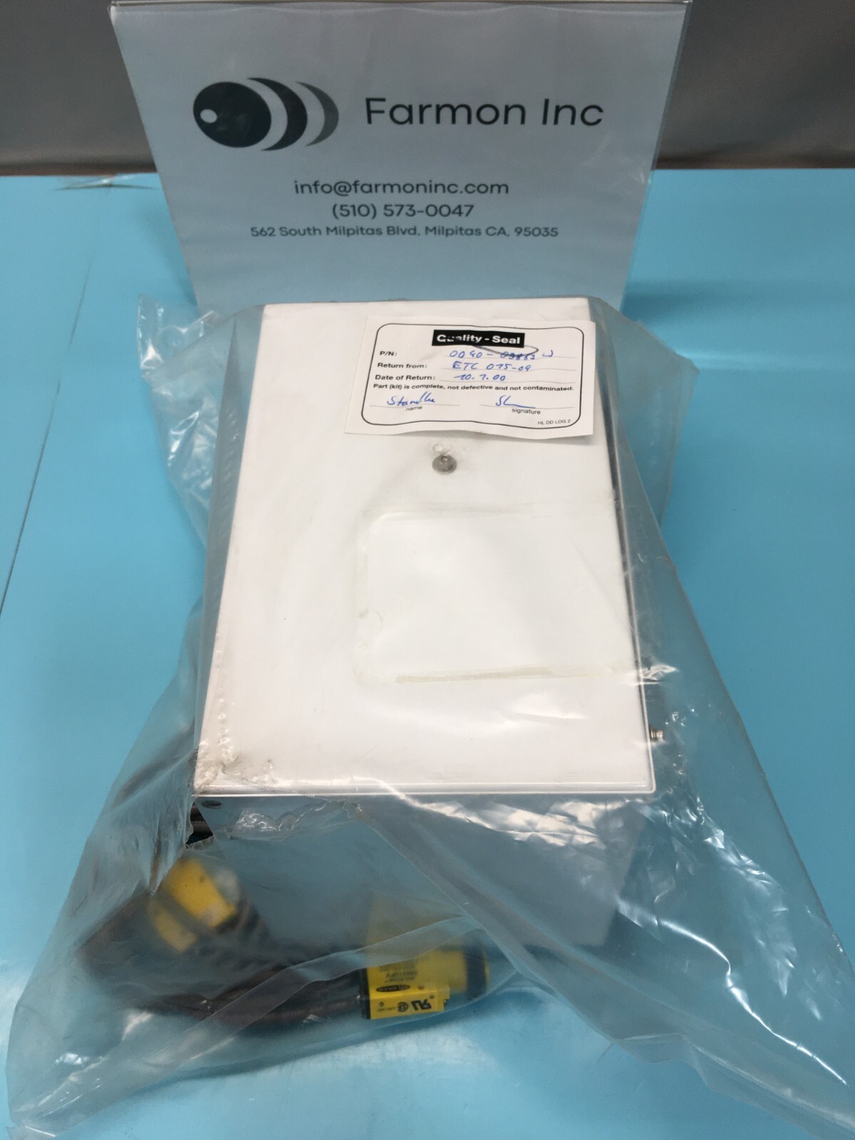 AMAT 0040-09863 Back Panel, In-Line, Banner SM312FV, 0040-09863W ...