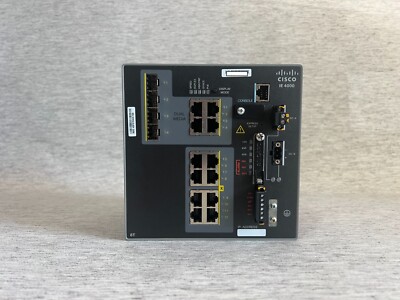 Cisco IE-4000-8T4G-E Industrial Ethernet 4000 Series Switch 12 Ports ...