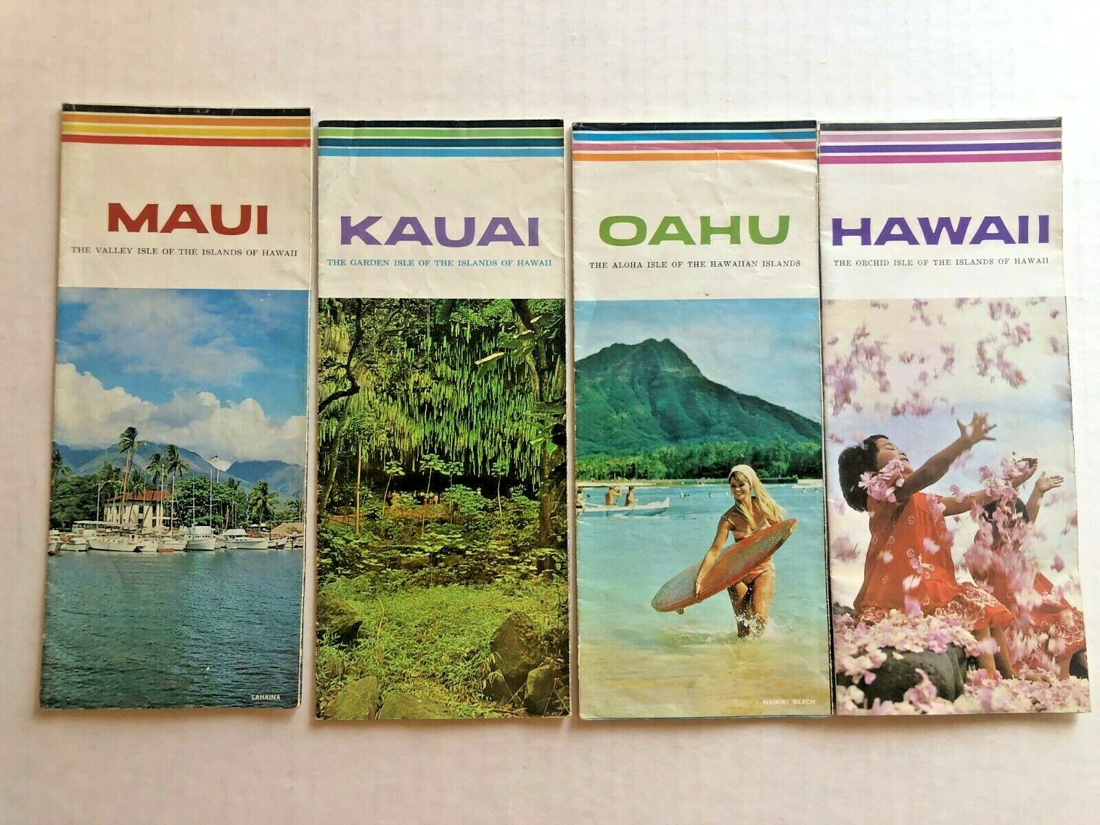 4- 1968 Travel Brochures for Hawaii, Maui, Oahu and Kauai | eBay