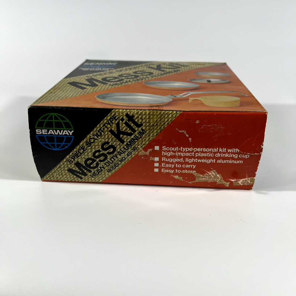 Vintage Seaway Heavy Duty Aluminum 5 Piece Scout Type Mess Kit Cook Set ...