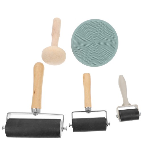 Printmaking Tool Set Glue Applicator Roller Ink Painting Printing | eBay