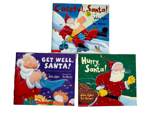 Set of 3 Julie Sykes Santa Books Careful Santa! Hurry Santa Pre-owned ...