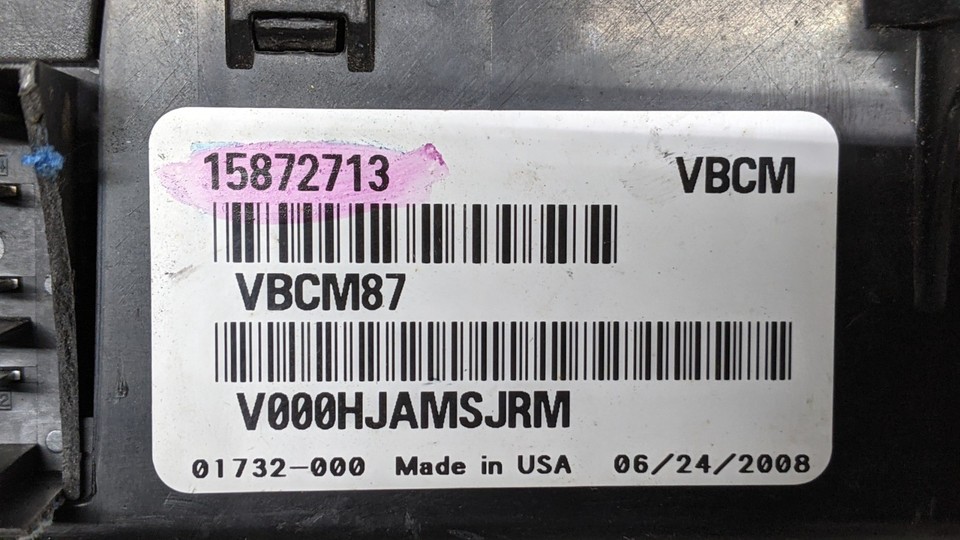 2005-2008 Chevrolet Uplander Body Computer Control Module BCM 15872713 ...