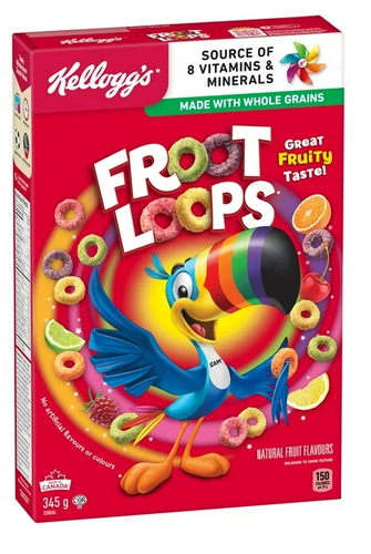 Kellogg's Canadian Froot Loops Breakfast Cereal, 345g | eBay