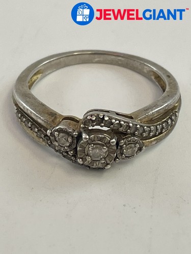 UD STERLING SILVER DIAMOND RING SIZE 8.00 3.0G #FR629 | eBay