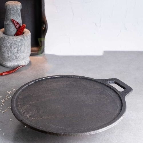 Cast Iron Tawa:Traditional Pan for Making Crispy Dosa, Roti, Pancake ...