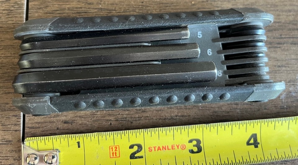 HUSKY Folding Hex Key METRIC SIZE 8 - 1.5 Folding Allen Key Set. Combo ...