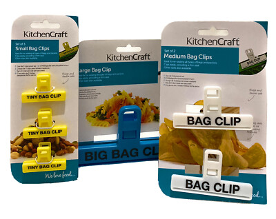 Kitchen Craft Freezer Bag Clips Food Bag Clips Keep Food Fresh ...