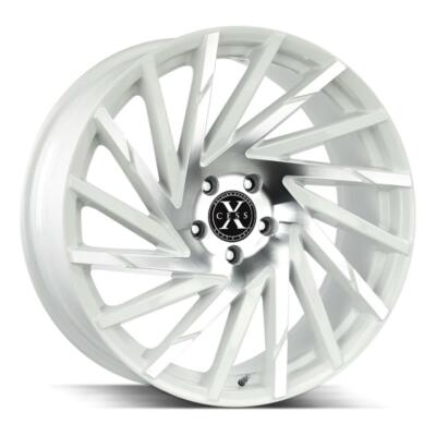 22 inch 22x9 Xcess X02 White wheels rims 5x4.5 5x114.3 +35 | eBay