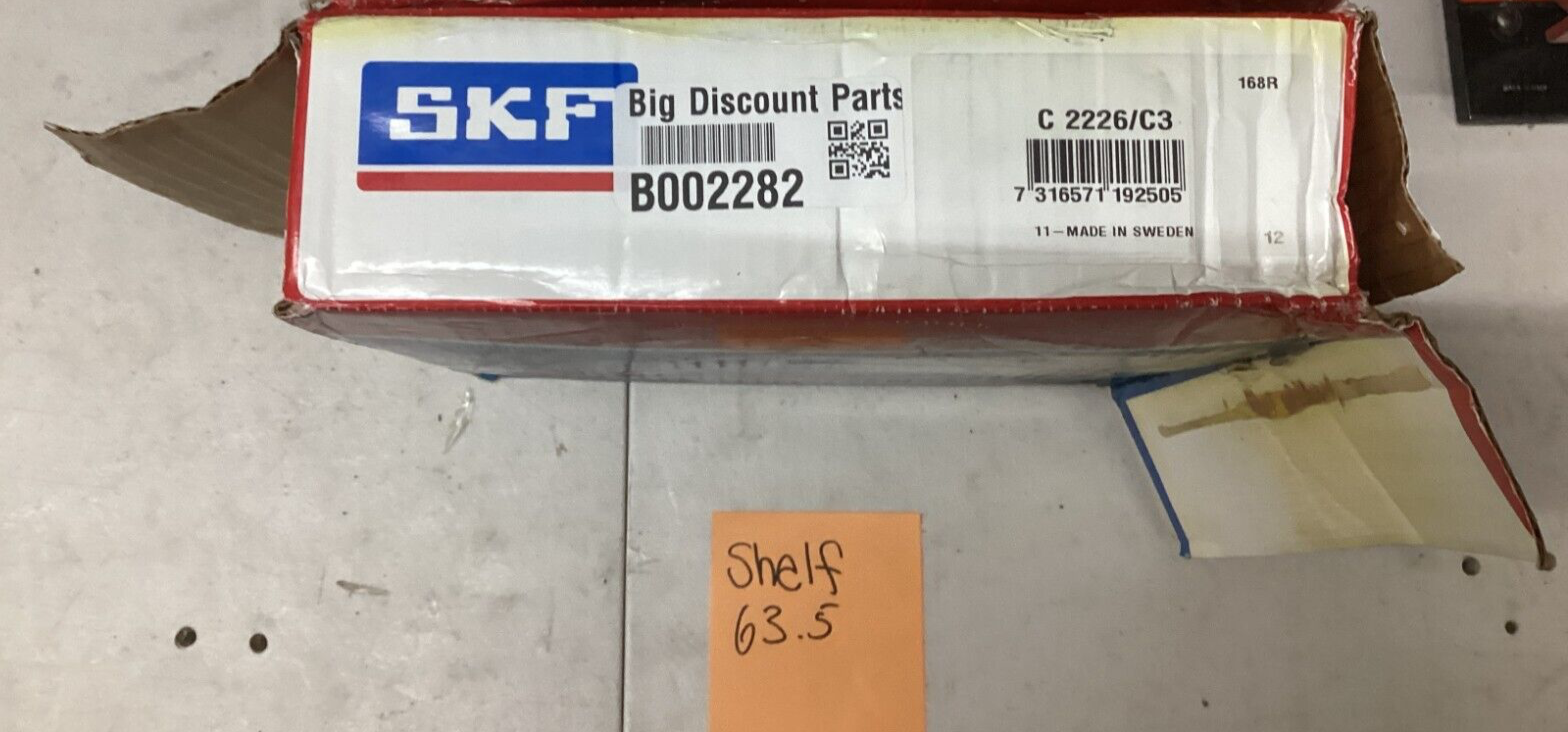 (QTY 1) GENUINE SKF C2226/C3 CARB Radial Toroidal Roller Bearing ...