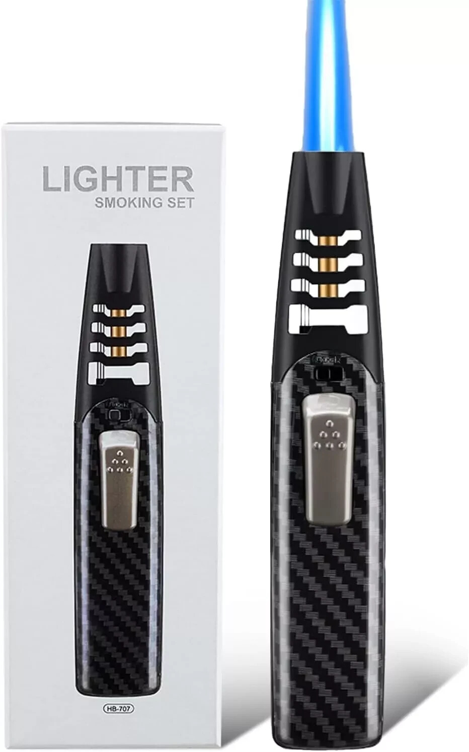 Handheld Jet Flame Torch Lighter Blue Flame Fire Blaze Lighter ...