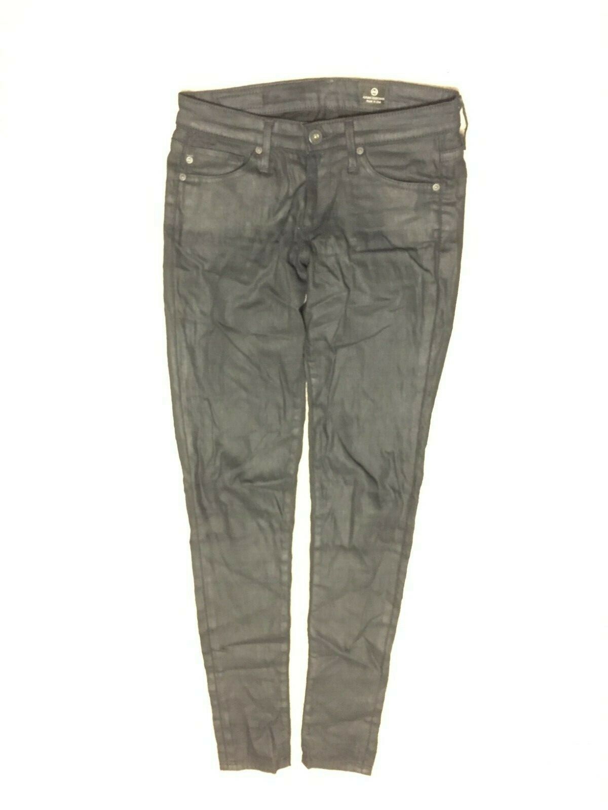 ADRIANO GOLDSHMIED LEGGING LOW RISE ANKLE SEXY LEATHERETTE JEANS Sz 24 ...