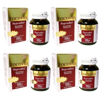 (4x 30's) TOCOVID Suprabio 200MG Palm Tocotrienol Vitamiin E ...