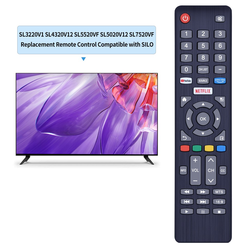 Remote Control For SILO SL3220V1 SL5020V12 SL7520VF Smart LCD LED HDTV ...