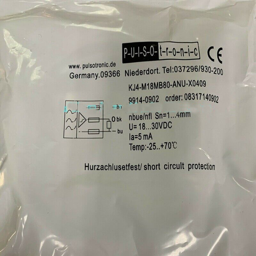 1pc New Pulsotronic proximity switch sensor 9914-0902 KJ4-M18MB80-ANU ...