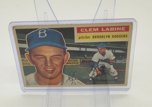 Clem Labine 1956 Topps # 295 Pitcher Brooklyn Dodgers | eBay