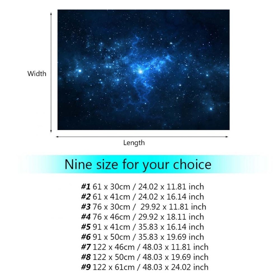 (91*41cm)PVC Adhesive Star Dust Aquarium Fish Tank Background Poster ...