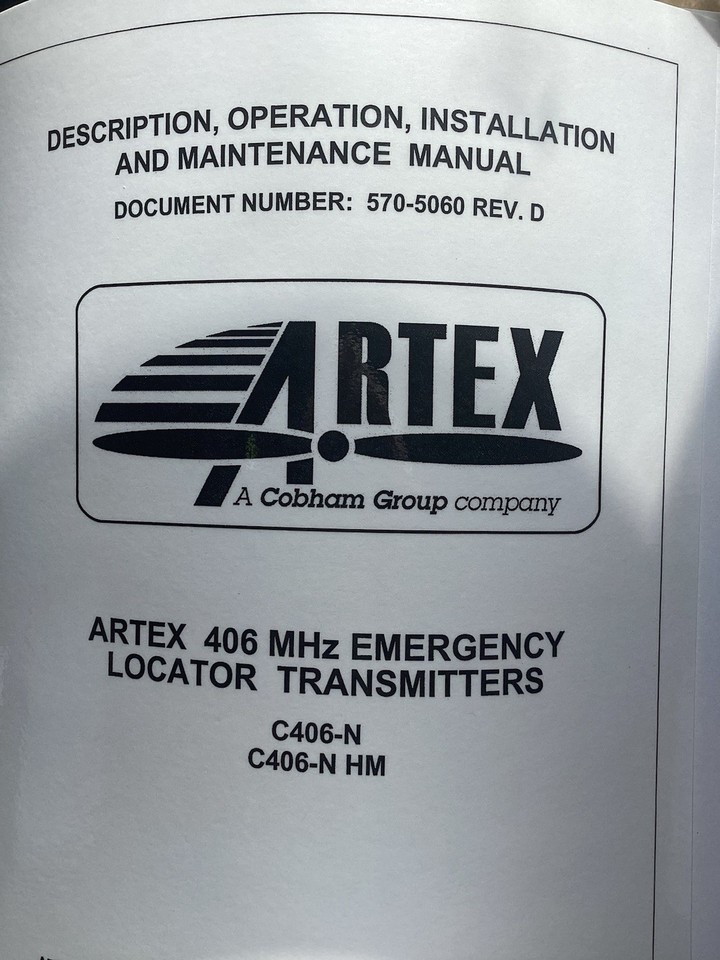 Artex C406-N Emergency Locator Transmitter / ELT - PN: 455-5063. New ...