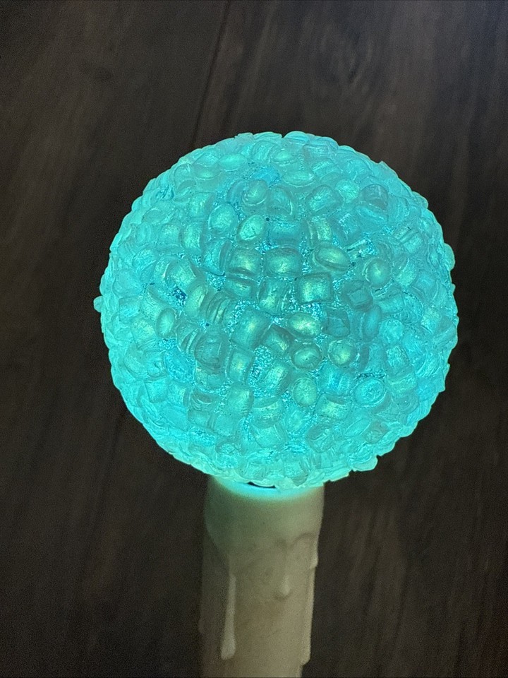 Lot of 20 Vintage Lighted ICE Christmas Frosted Snowball Bulbs Tested ...