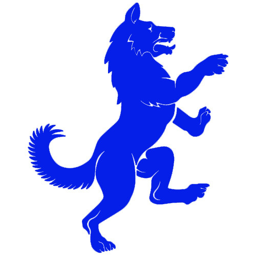 Dog Heraldic #1 sticker VINYL DECAL Medieval Renaissance Heraldry ...