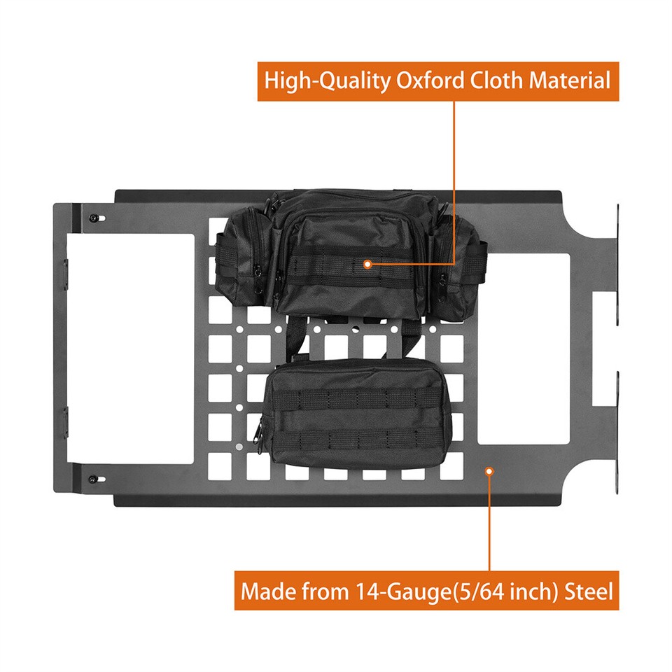 Fit 2018-2024 Jeep Wrangler JL & Gladiator JT Front Overhead Storage ...