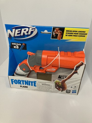 NEW NERF Fortnite Flare Dart Blaster Break-Open Loading, Includes 3 ...