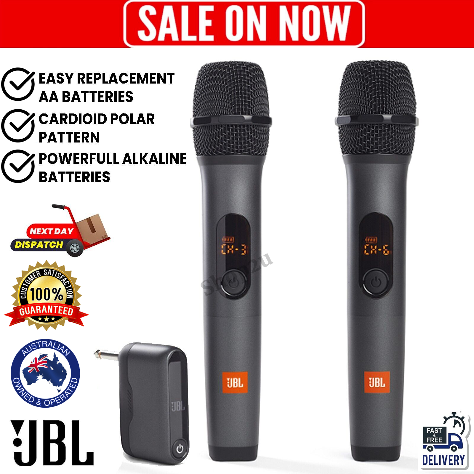 Brand New JBL Wireless Microphone Set - 2 Pack (JBLWIRELESSMICAS2 ...