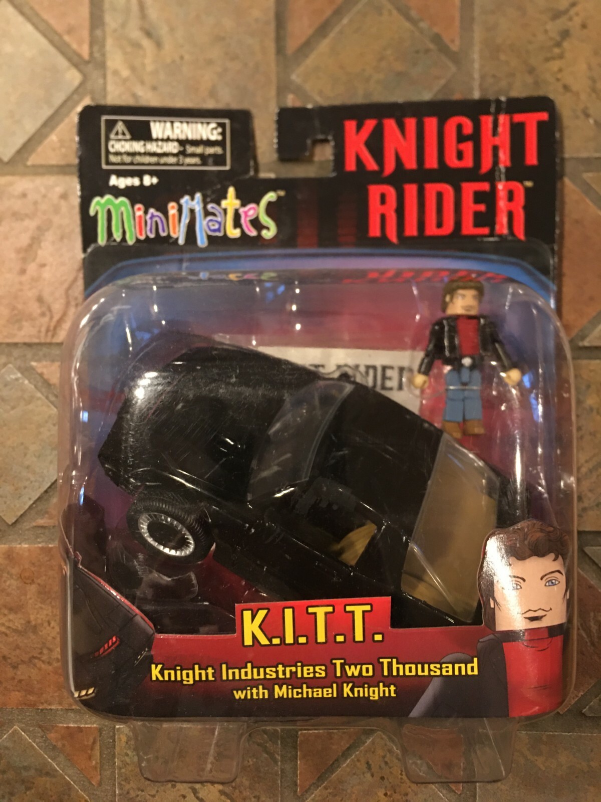 Minimates KNIGHT RIDER KITT & MICHAEL KNIGHT David Hasselfhoff K.I.T.T ...