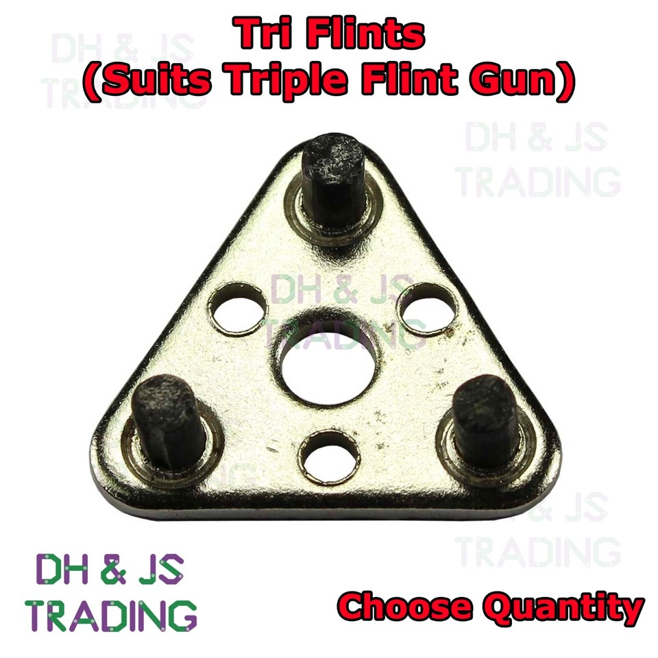 Replacement Tri Flints For Triple Flint Lighter Spark Gun Welding Gas ...
