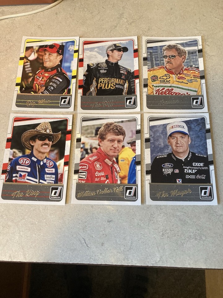 2017 Panini Donruss Racing Name Variation 15 Card Lot Cousin Carl, JJ ...