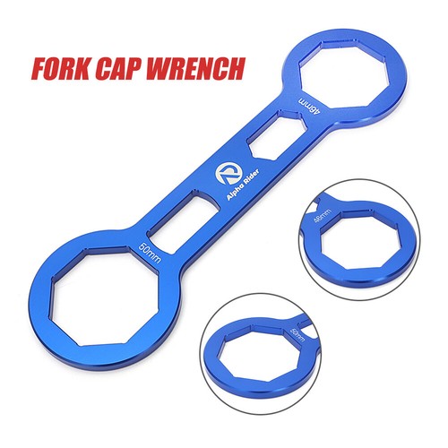 Front Fork Cap Wrench Spanner Remove Tool 46/50mm For Honda Kawasaki Suzuki Blue | eBay UK
