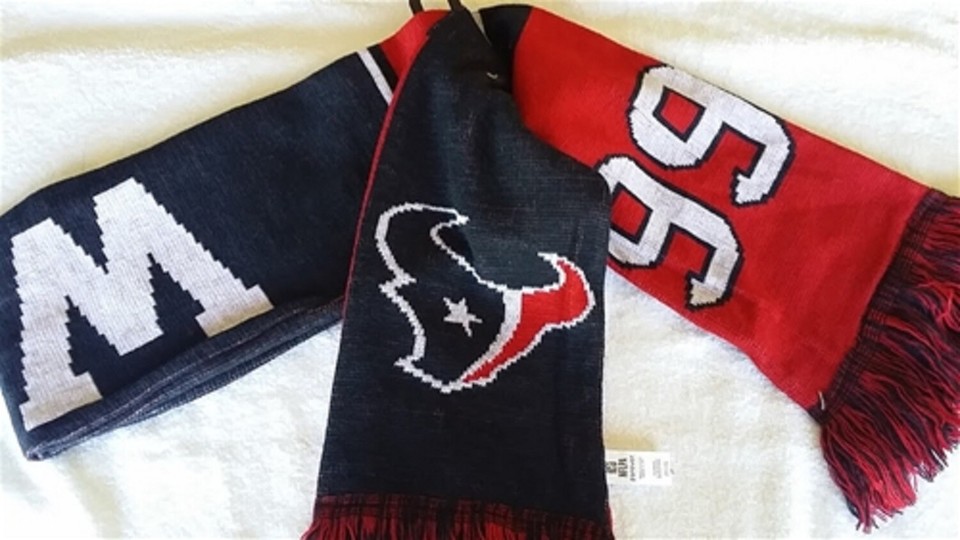 Forever Collectibles Houston Texans #99 J.J. Watt Reversible Scarf ...