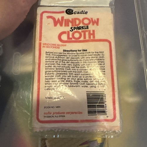 New Vintage Cadie Window Sparkle Cloth 15”x14” Unopened 100% Cotton | eBay