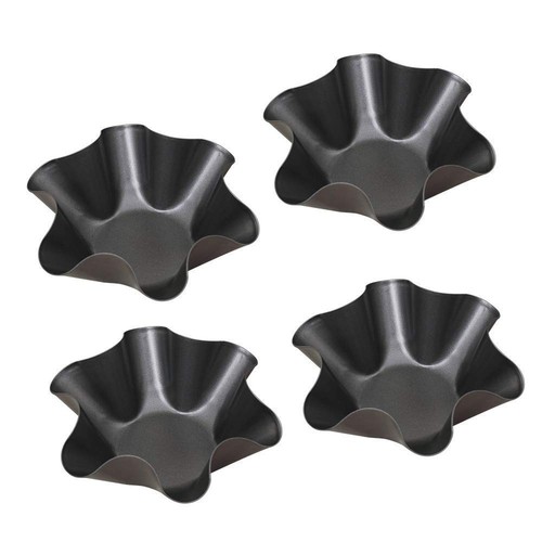 8 Packs Taco Shell Molds – Nonstick Carbon Steel Tortilla Maker Salad ...