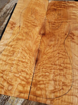 4a Quilted maple guitar top wood or bass figured wood for luthier ...