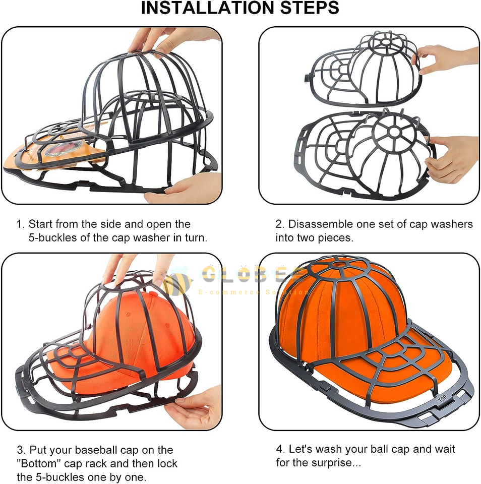 Hat Washer Baseball Cap Cleaner Protector Machine Washing Cage Cap ...