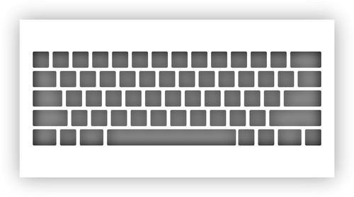 Keyboard Computer Stencil - Choose a Size - Laser-Cut Reusable Plastic ...
