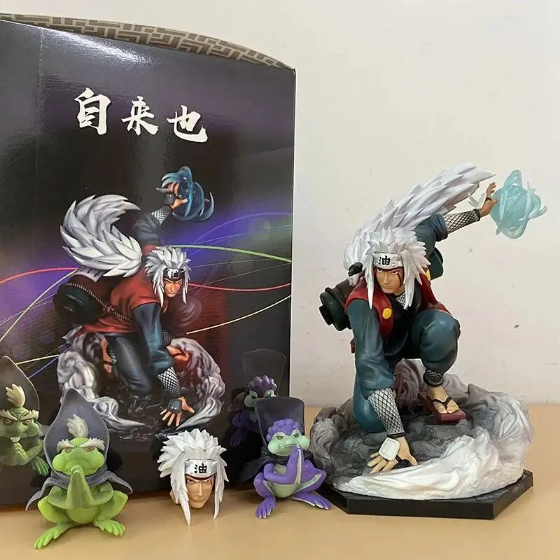 Naruto Shippuden - Jiraiya, Fukasaku and Shima 19cm PVC Anime Figure ...