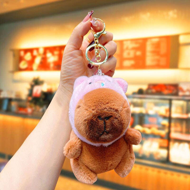 Cute Plush Capybara Keychain Pendant Ornament Wholesale Backpack Car ...