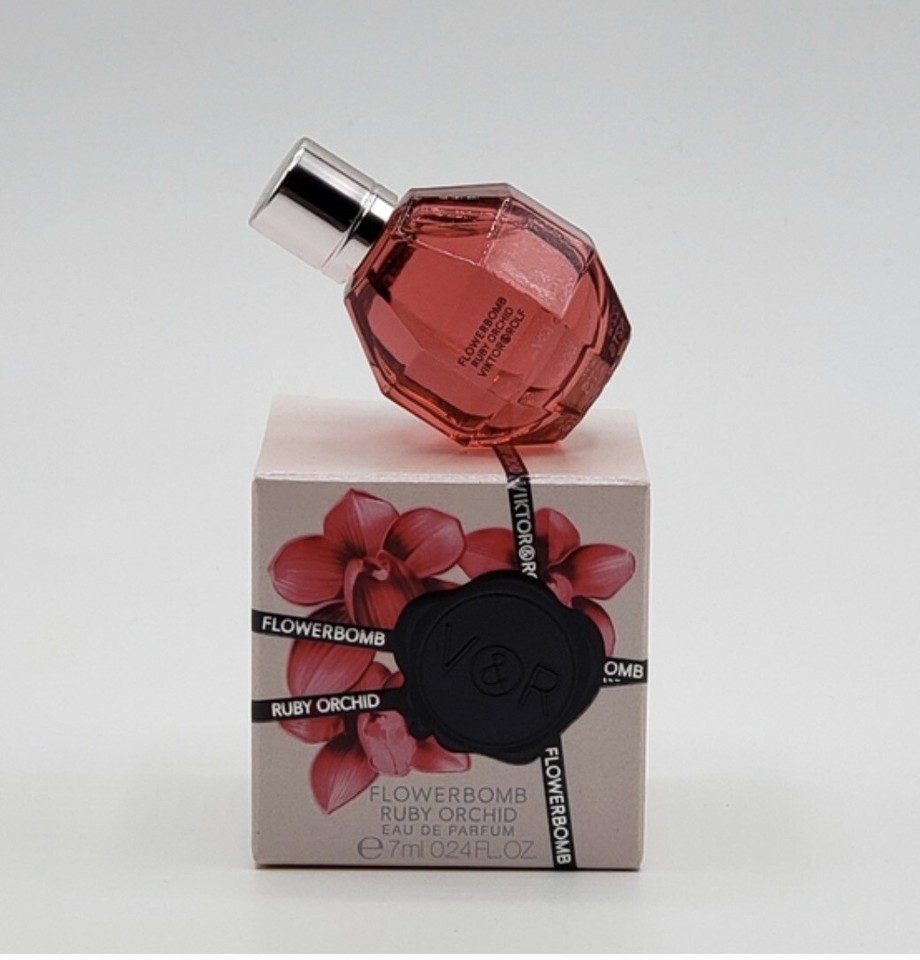 1 Viktor & Rolf Flowerbomb Ruby Orchid Mini 7ml/.24oz & 1.2ml Sample | eBay