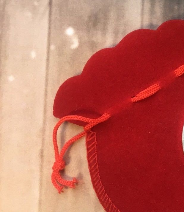 New Large Santa Claus Wishing Coin & Gift Bag Father Christmas Stocking ...