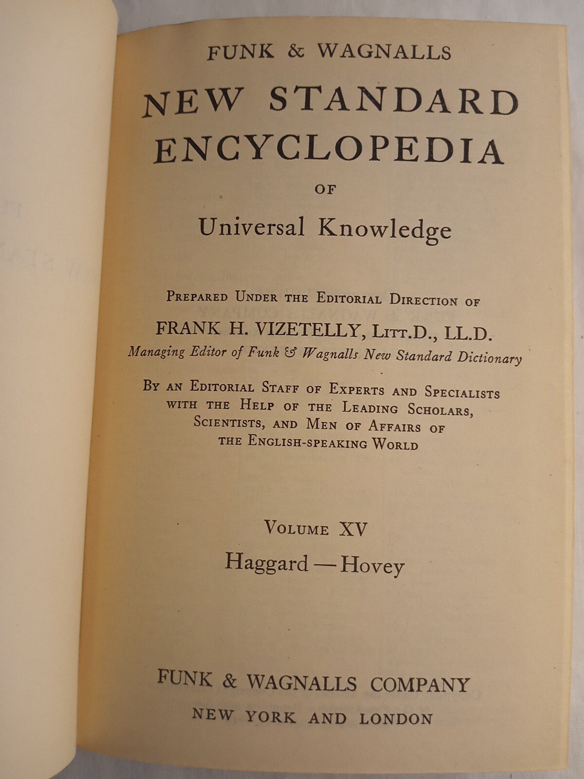 Funk Wagnalls Encyclopedia XV 1931 Book Universal knowledge vintage | eBay